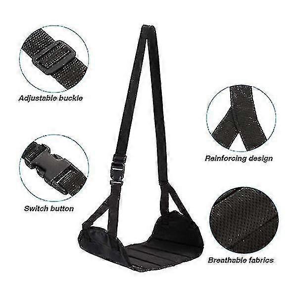 Portable Travel Airplane Foot Rest Made With Memory Foam Flight Hammock ...