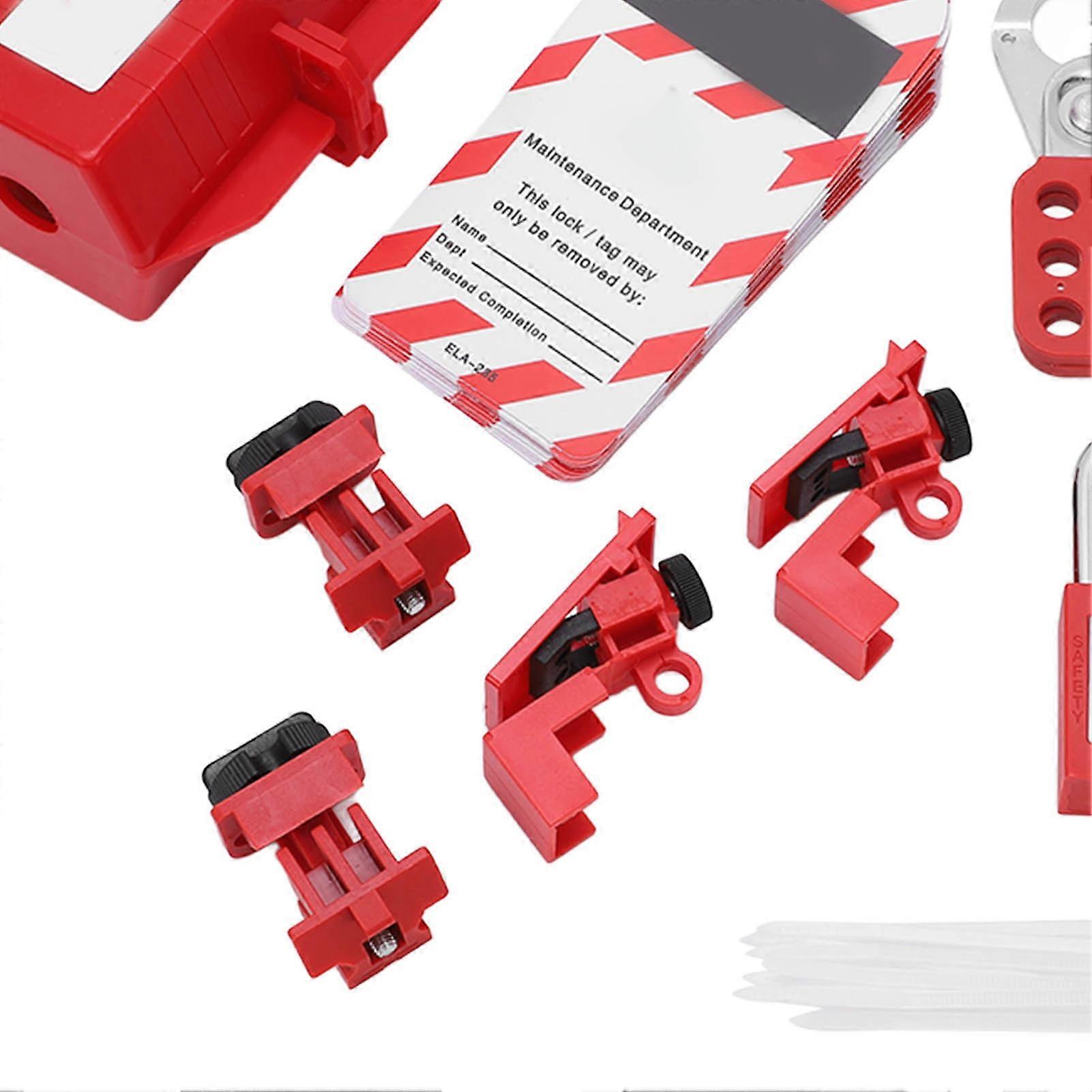 Lockout Tagout Locks Kit with Safety Padlocks Hasps Circuit Breaker ...