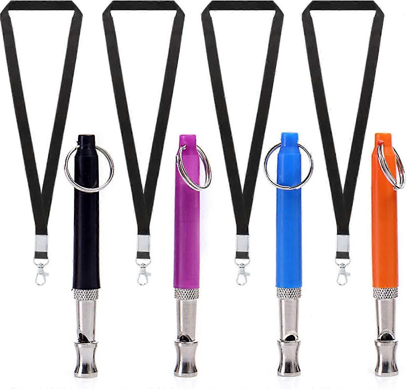Dog Whistle, 4 Piece Dog Whistle Set Four Color Dog Whistle Set ...