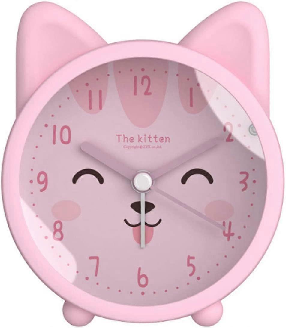 Children Cute Animal Alarm Clock Silent Non Ticking Silicone Clock ...