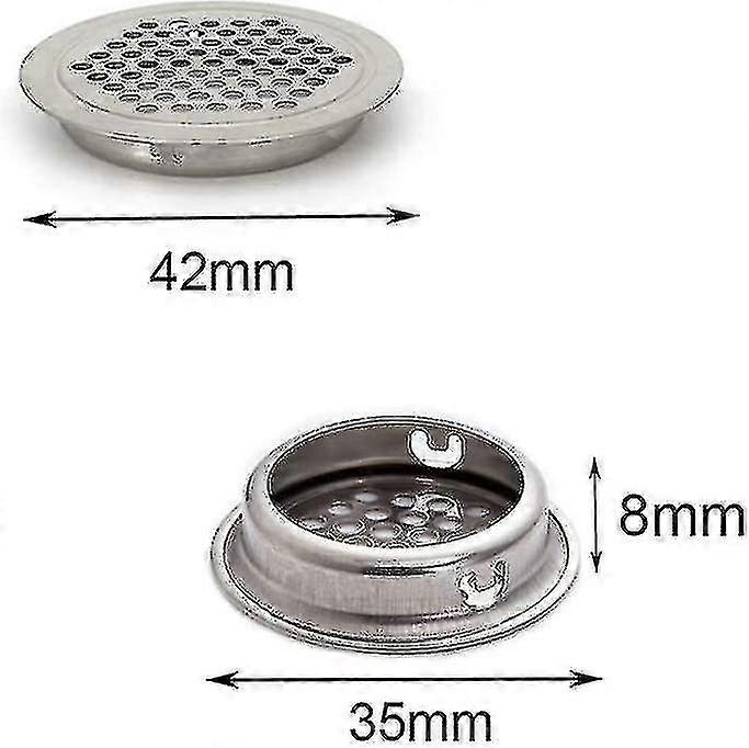 25 Pieces Round Ventilation Grille Stainless Steel Ventilation Grille ...