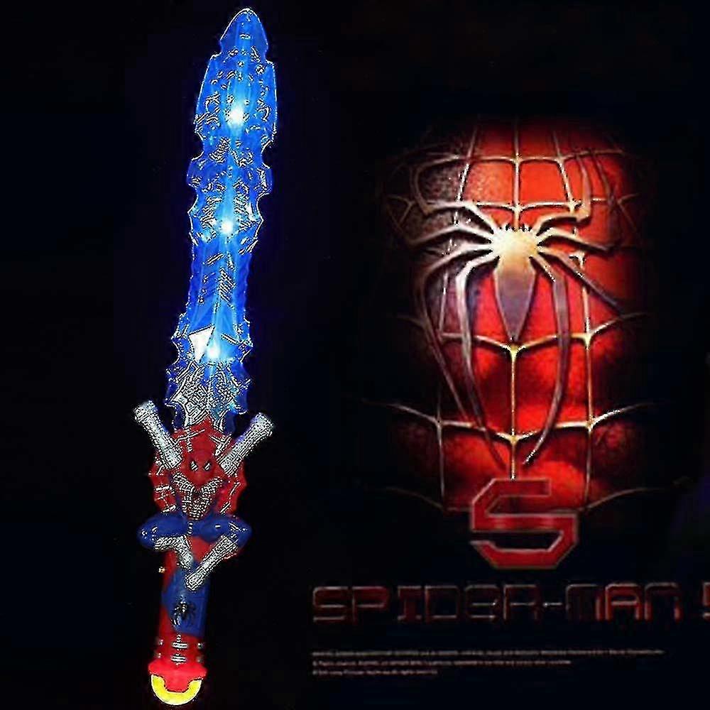 2024 Spiderman Super Hero Sword Sound Toy With Led Lights Boys & Girls ...