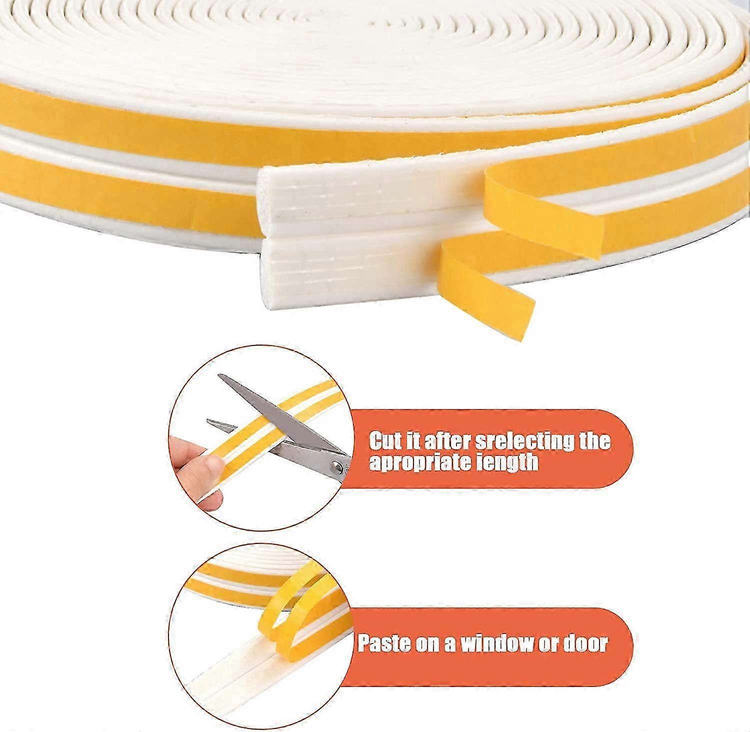 12M Self Adhesive Weatherstrip, 9mm*2mm Window Seal Insulation ...