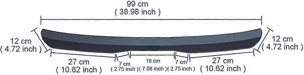 Car Rear Spoiler Wing Car Universal Roof Spoiler Tail Universal SUV Two ...