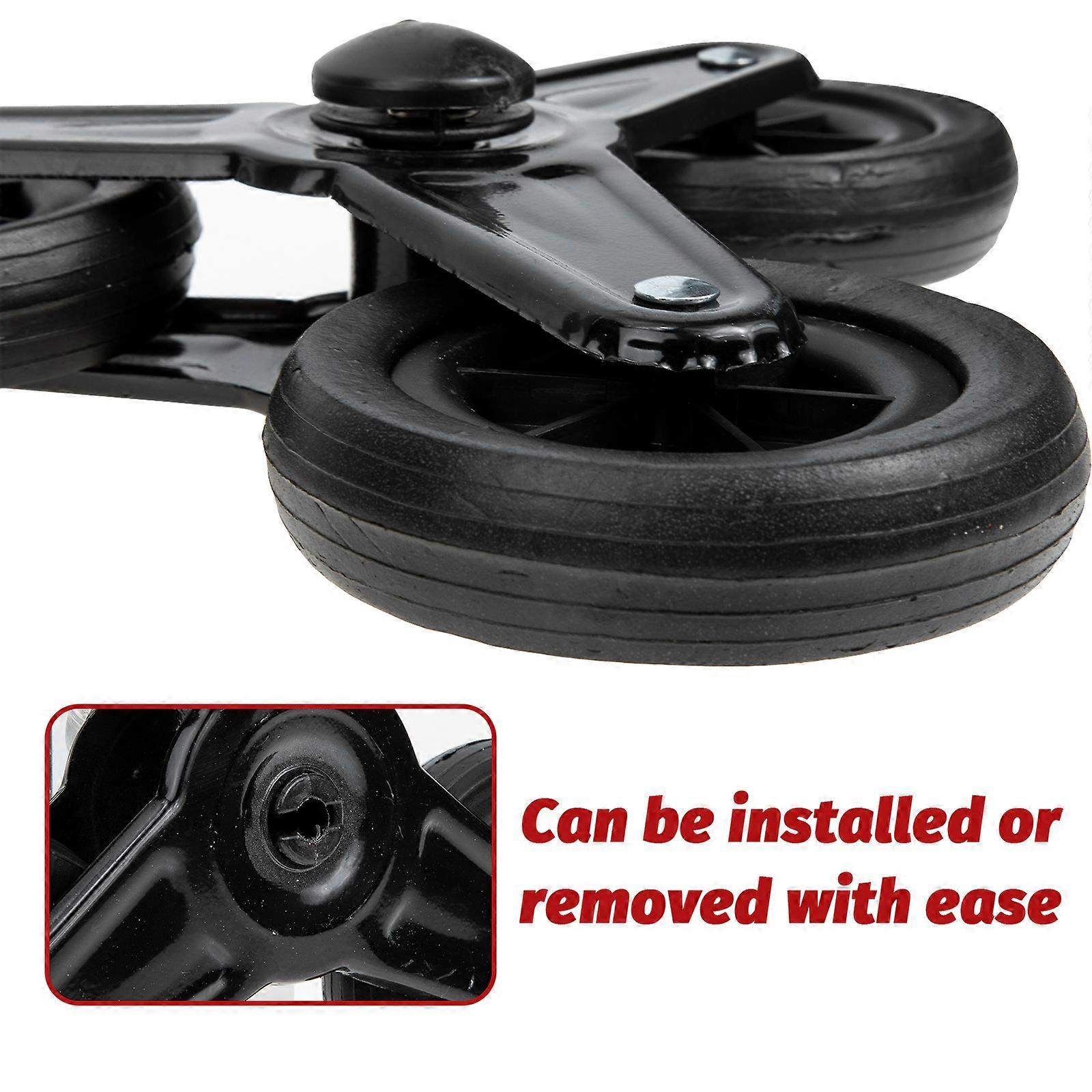 1 Pair Hand Truck Wheels Shopping Cart Casters Heavy Duty Triangle ...