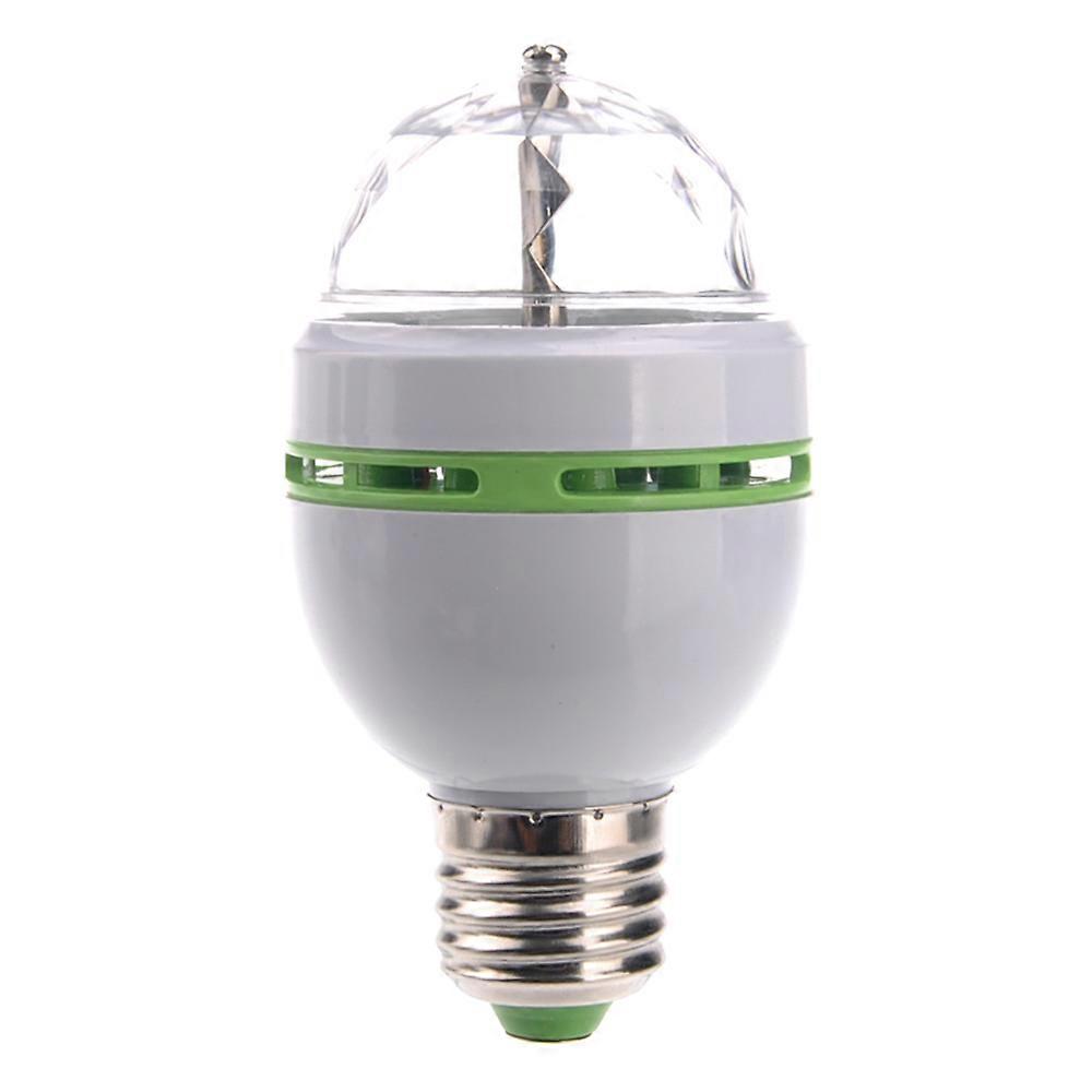 E27 3W AC85-260V 3-LED Full Color Rotating RGB LED Spot Lamp Light Bulb ...