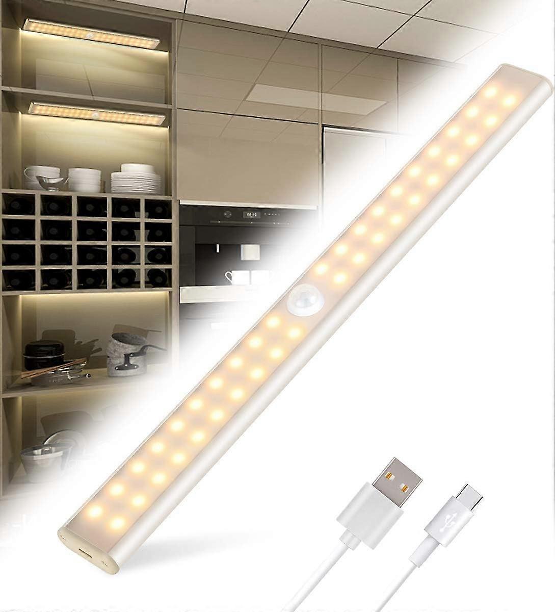 40 LED Closet Light, Motion Sensing Closet Light, USB Rechargeable LED ...