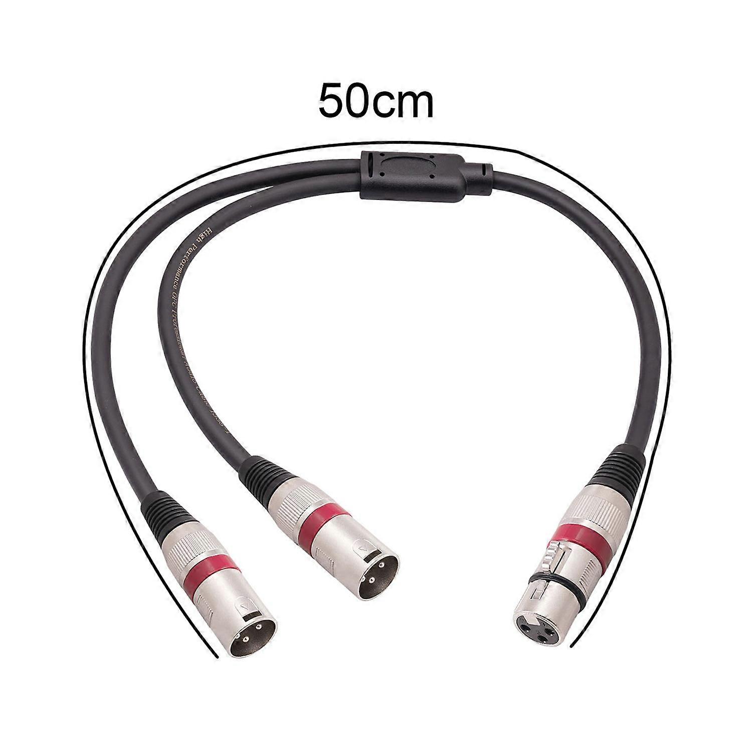 XLR Y-Splitter Cable XLR Male to Dual XLR Female Y-Splitter 3Pin ...