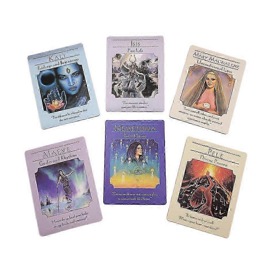 Goddess Oracle Cards 44 Cards Fate Divination Tarot Card Deck For Adult ...
