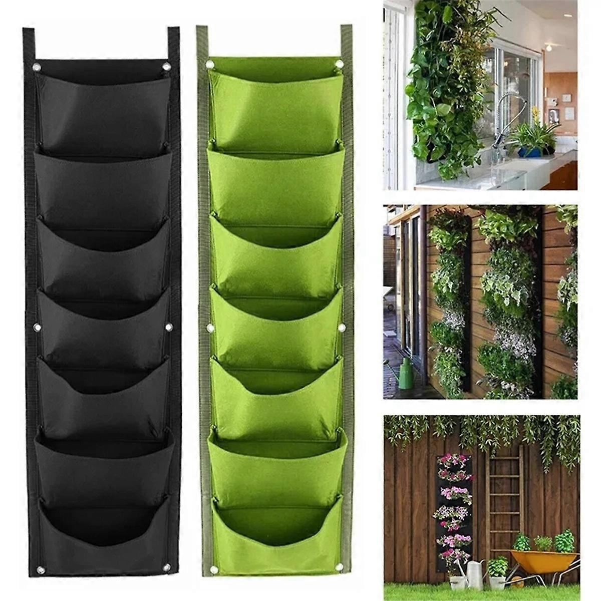 Vertical Grow Bag Wall Mount Flower Vegetable Planting Container ...