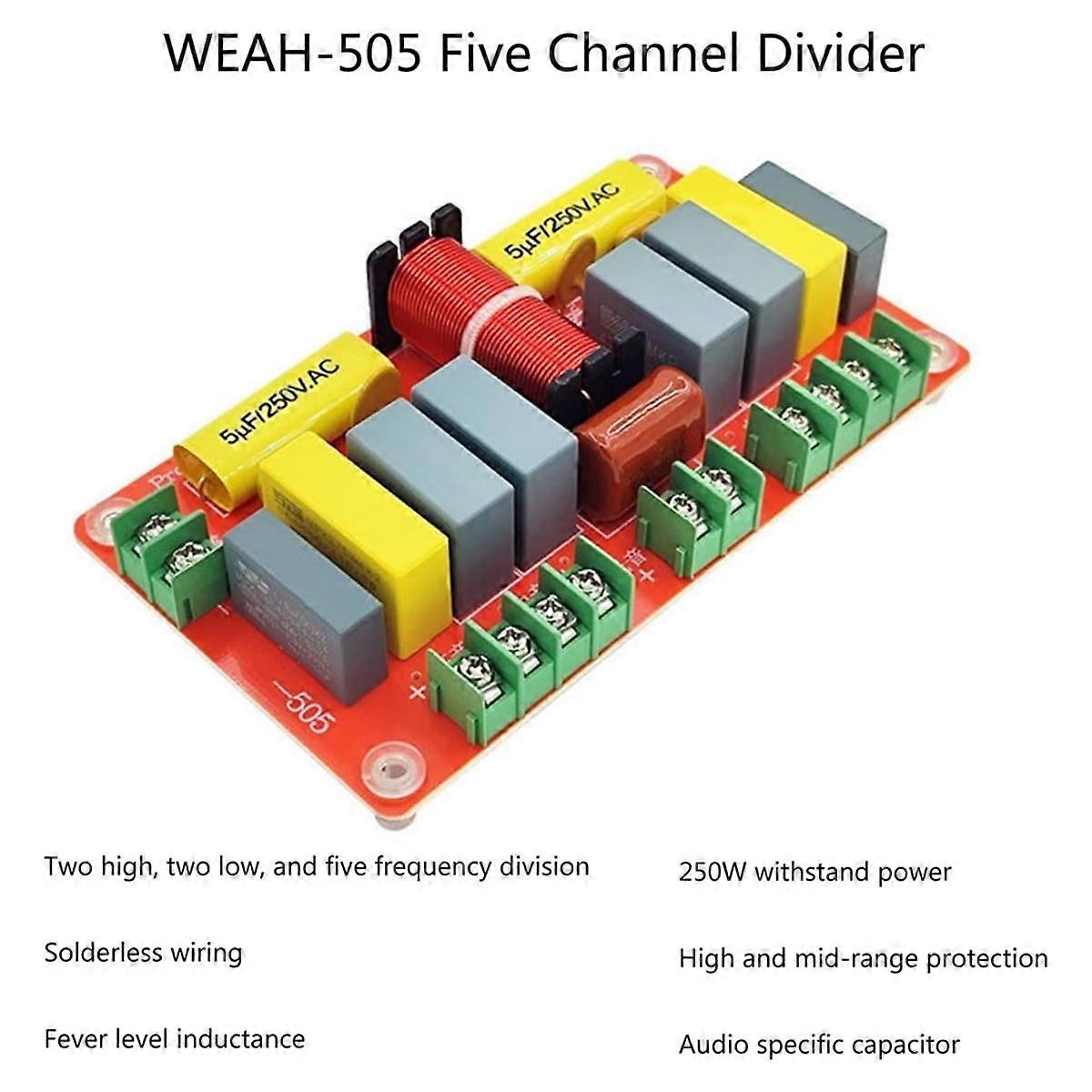 250W Crossover Module 2 High 2 Medium and 1 Low Five Crossover Hifi Hi ...
