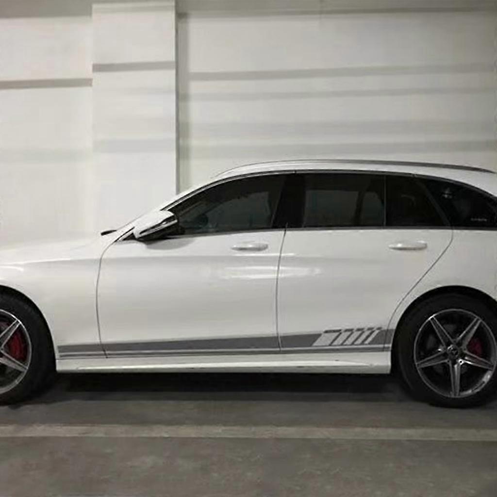 Car Sticker Racing Stripe Body Side Skirt For Benz C Class W205 for AMG ...
