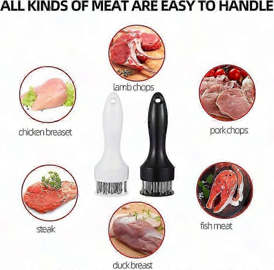 Dual Meat Tenderizers with 21 Blades - Premium Kitchen Tool for ...