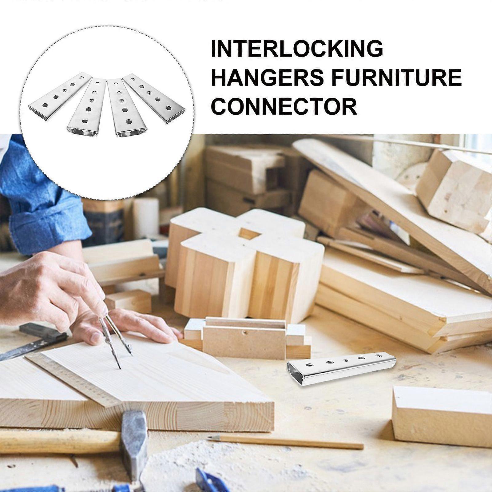 4pairs Concealed Headboard Panel Wall Fixing Brackets Heavy Duty ...