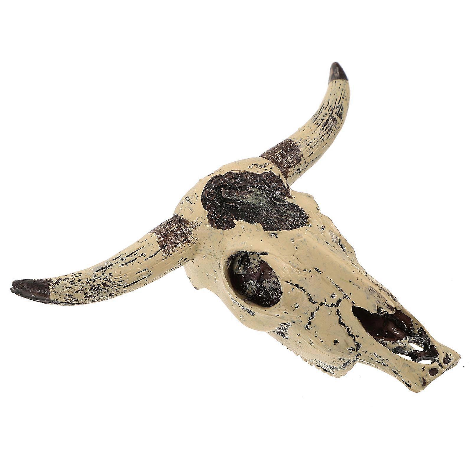 Aquarium Resin Decor Cow Skull Model for Decor Fish Tank Decoration ...