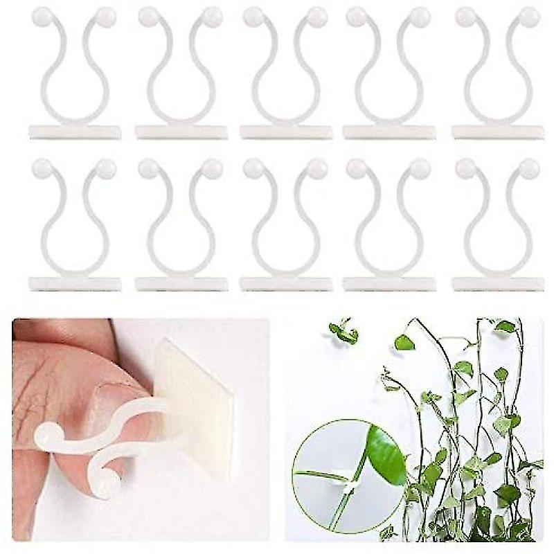 50 Pieces Plant Clips Cable Ties Self-adhesive Plant Climbing Wall ...