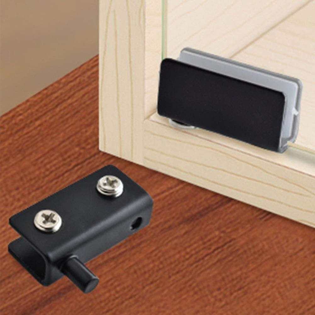 2 Pieces Stainless Steel Glass Door Pivot Hinge, Adjustable Glass Door ...