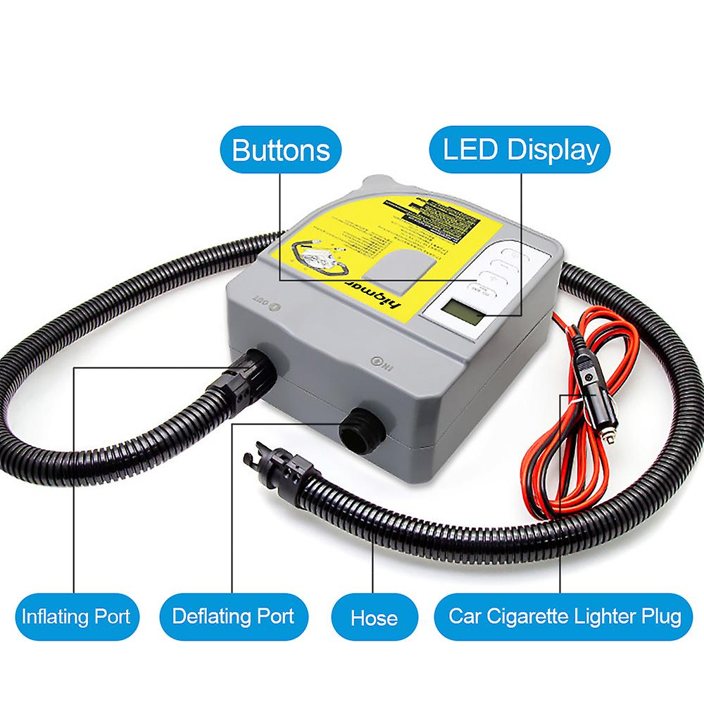 Electric Sup Air Pump 12 Volt Quick Air Inflator Deflator | Fruugo UK