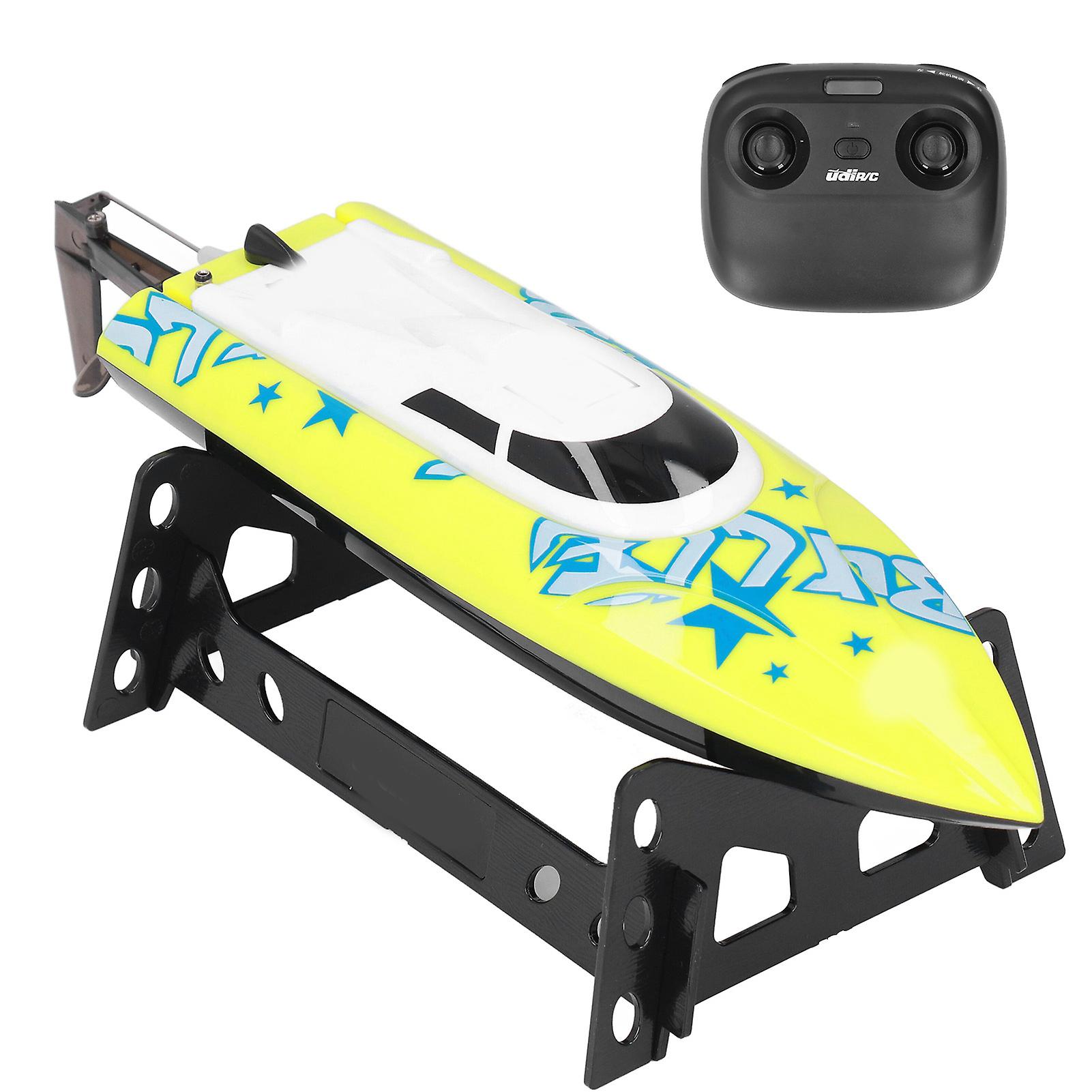 Yellow RC Racing Boat - High Speed for Pools and Lakes with 2.4 GHz ...