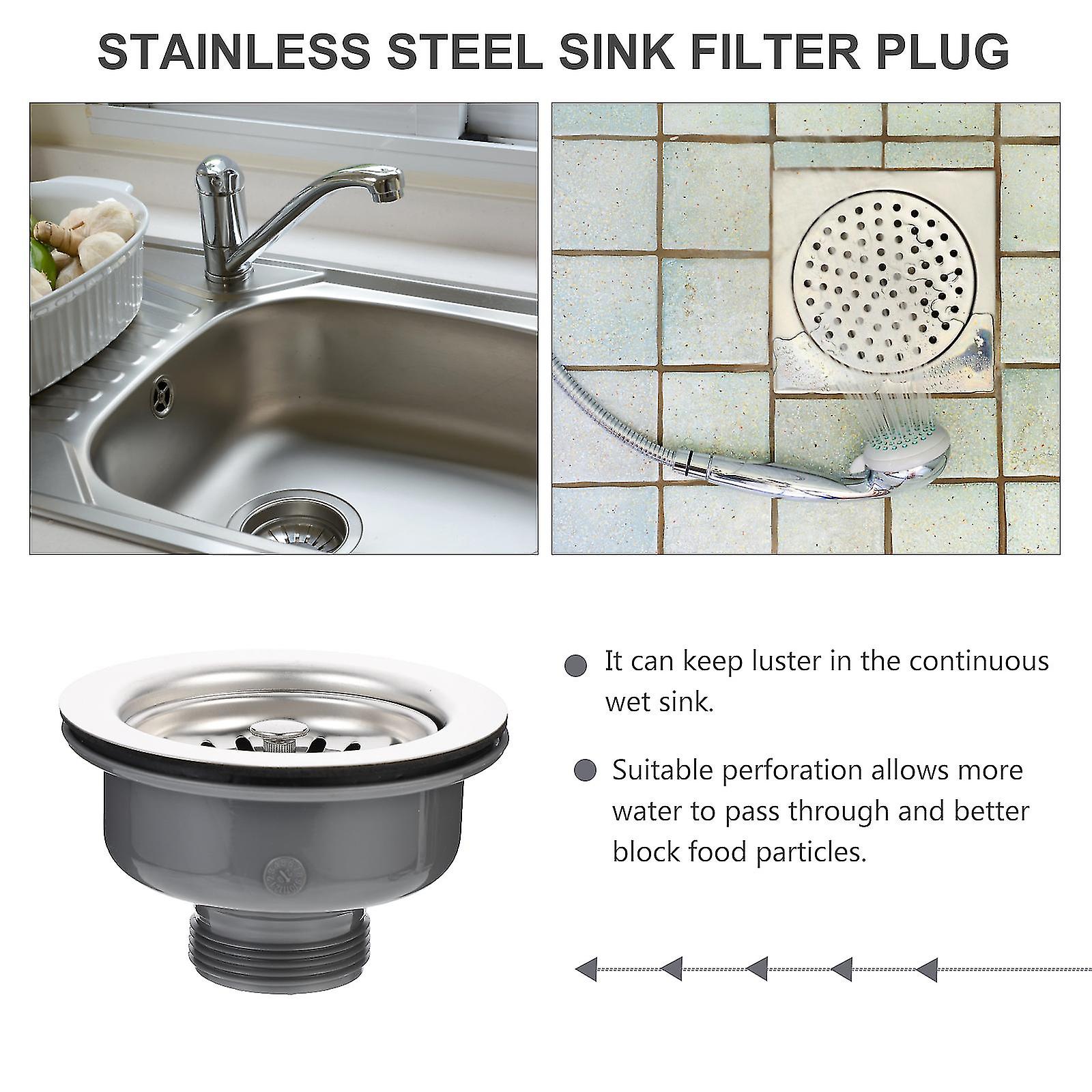 Kitchen Sink Strainer Assembly Kitchen Sink Drain Assembly Stainless ...