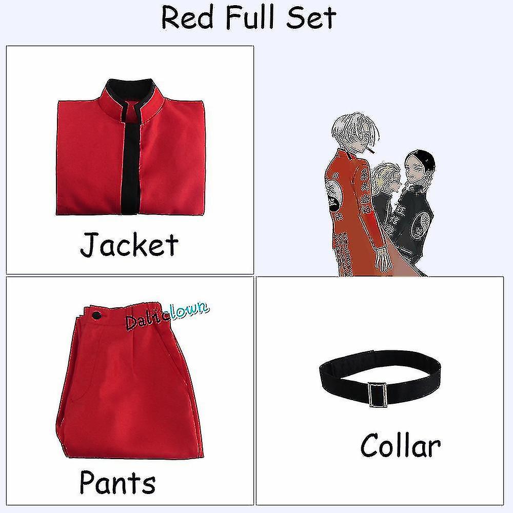 Anime Tokyo Revengers Izana Kurokawa Rindo Haitani Cosplay Black Red ...