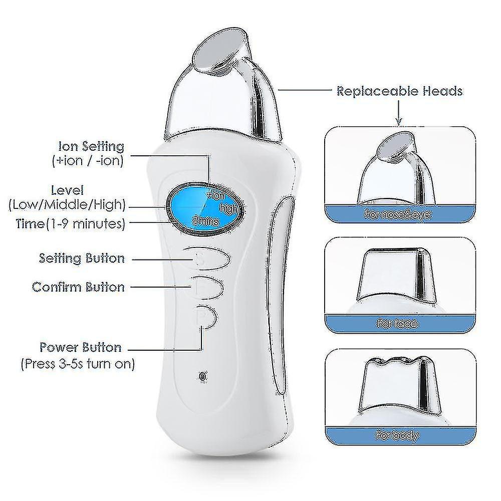 Microcurrent facial ion galvanic spa skin tightening device usb face ...