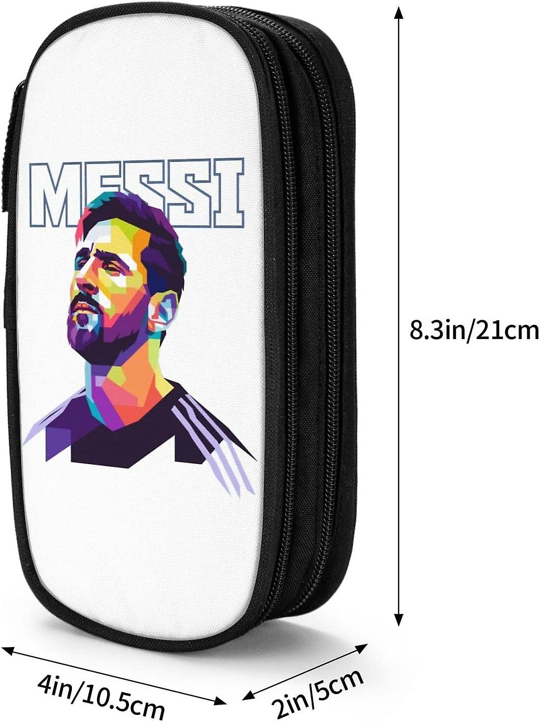 #10 Messi 2022 Big Capacity Pencil Pen Case for Office College School ...