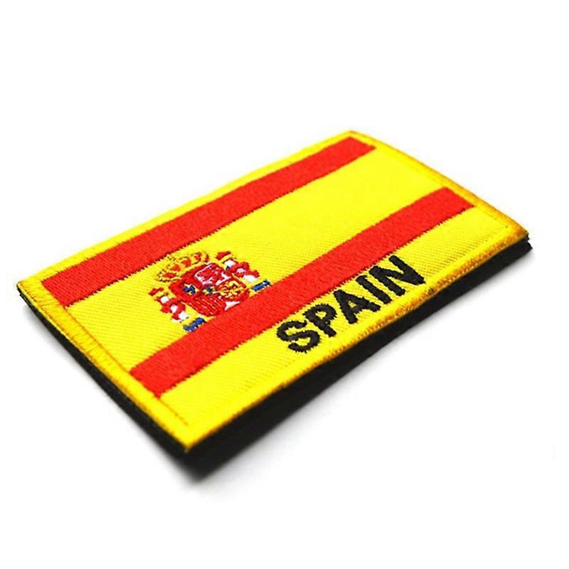 Earth Flag Spain National Flag 50x80mm Embroidery No Fade Esp Es Espana Spanish Flag Banner For ...