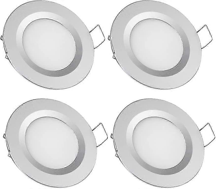 For Motorhome Boat 12V 4x LED Recessed Ceiling Lights - 3W 3200K ...