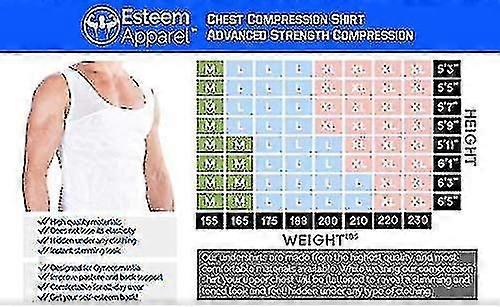Men's Chest Compression Shirt To Hide Gynecomastia Moobs Shapewear,hww ...