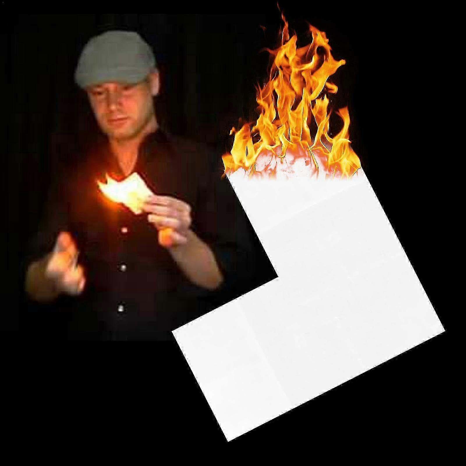 10pcs Magic Fire Paper | Disappearing Magic Paper | Ash-free And Dust ...