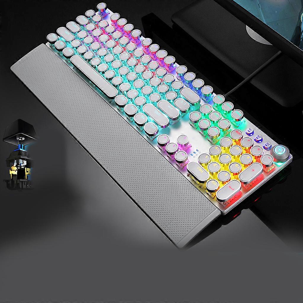 Wired Keyboard Programmable Rainbow LED Backlit Wired PC Gaming ...