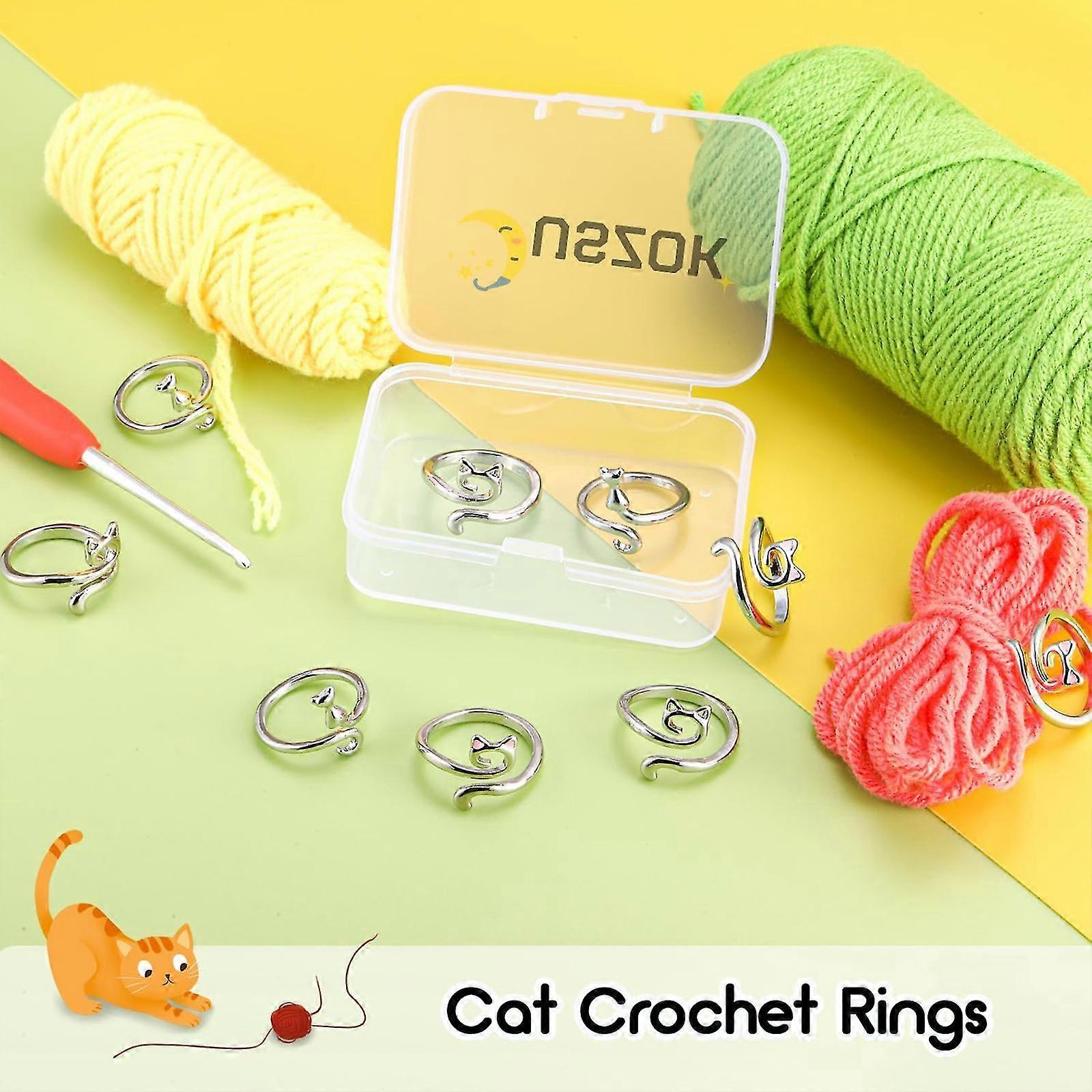 3pcs Crochet Rings For Crocheting Adjustable Crochet Tension Ring For ...