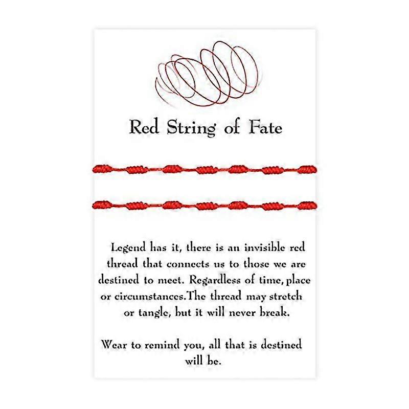 2x Eye-catching Kabbalah Bracelet 7 Knots Red String Bracelets With ...