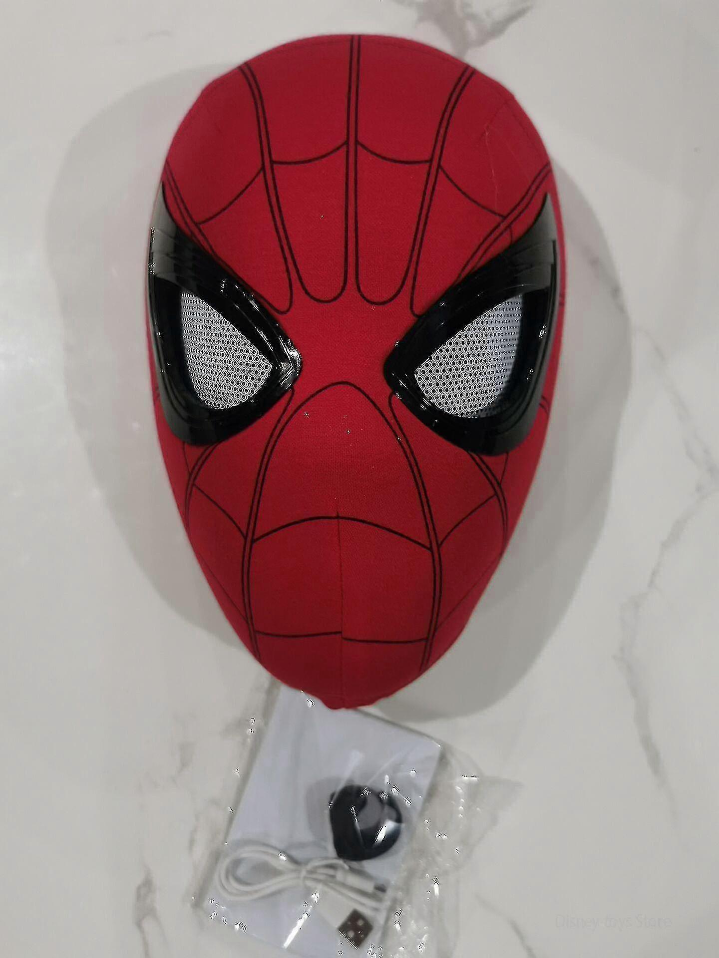 Mascara Spiderman Headgear Cosplay Moving Eyes Electronic Mask Spider ...