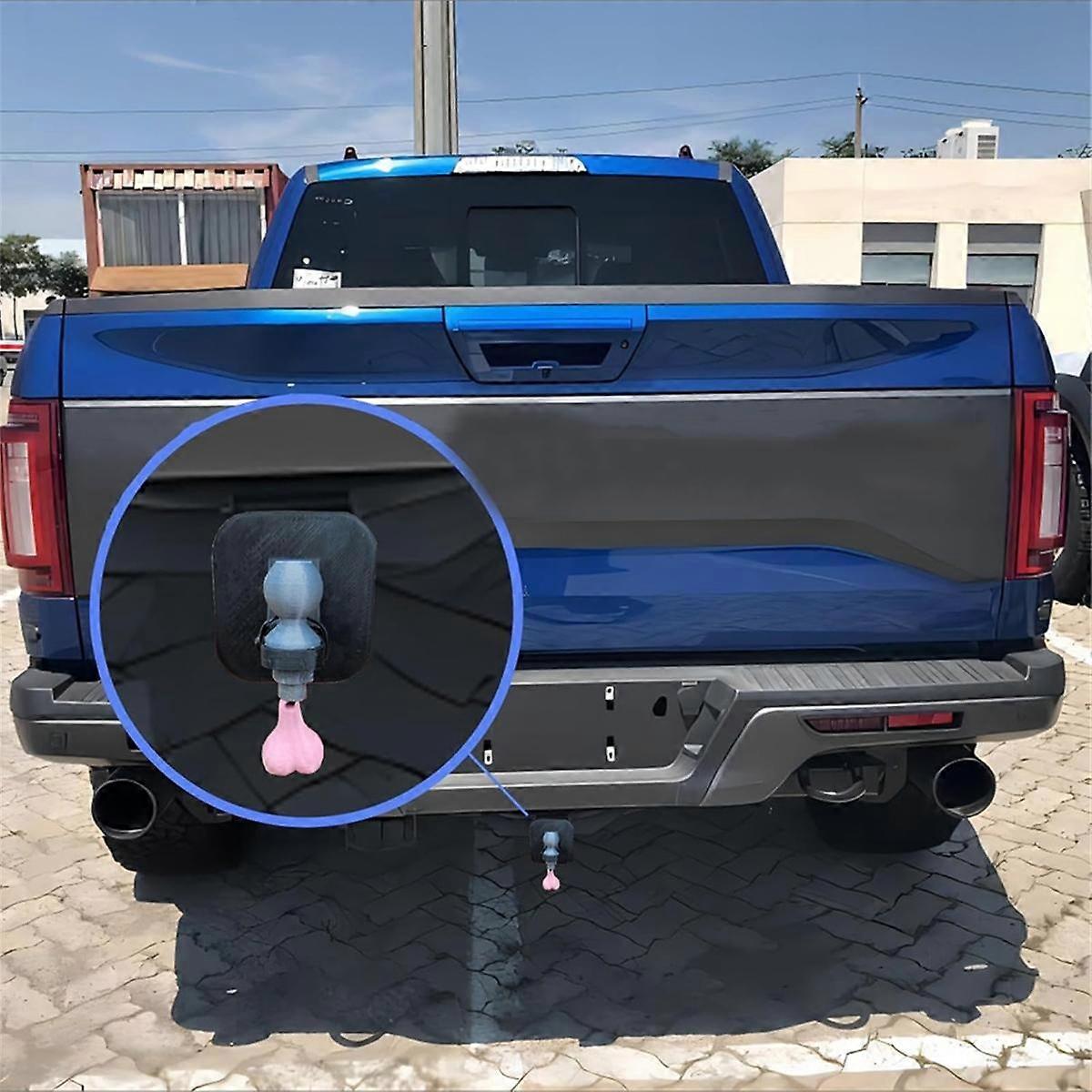 Funny Trailer Hitch Cover, 2024 New 3D Tiny Hitch with Tiny Nuts Trailer Hook Cover with Tiny ...