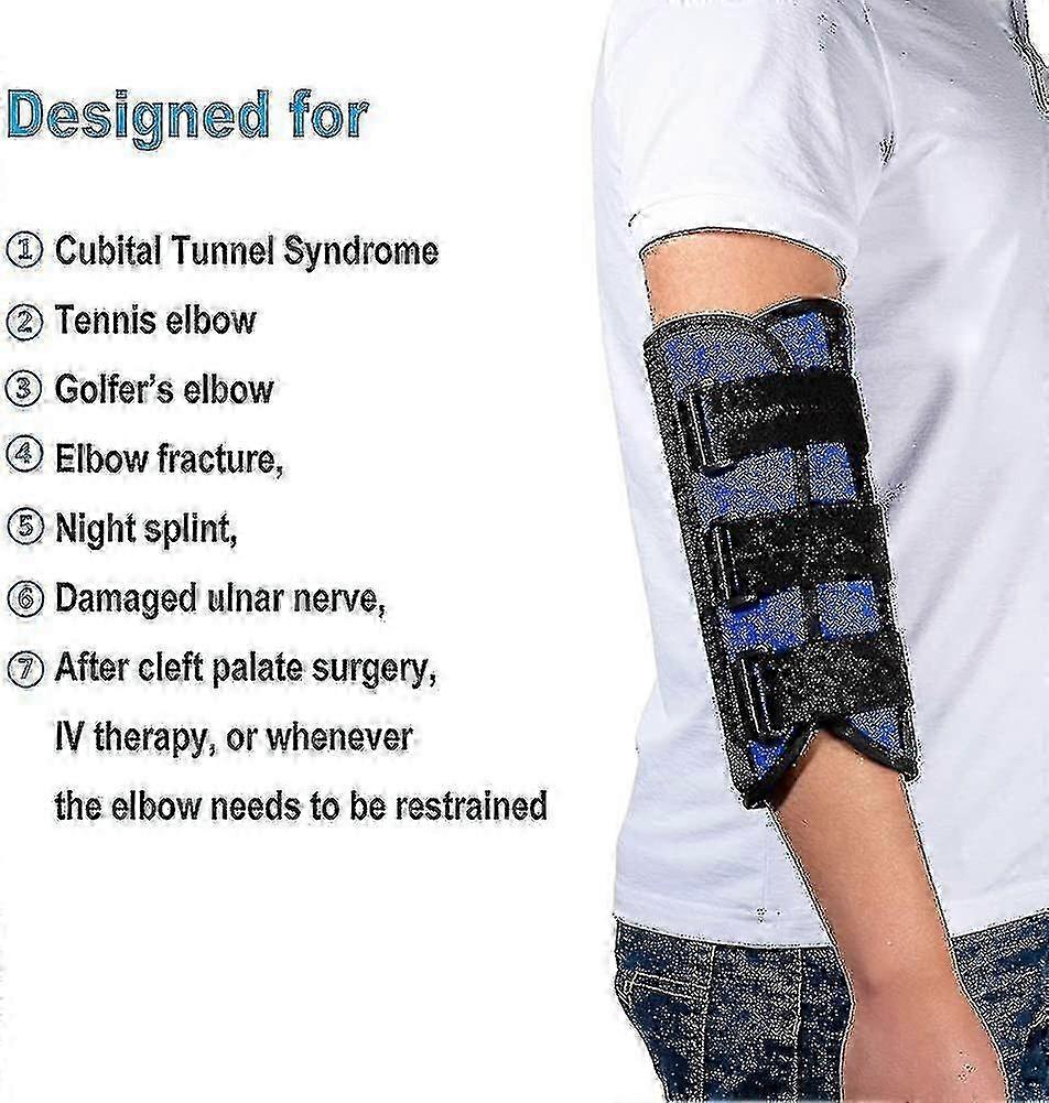 Elbow Brace Night Splint Support For Cubital Tunnel Syndromean, Ulnar ...