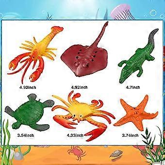 6 Pack Large Sea Creatures Water Growing Toy For Kids Party Favor Funny ...