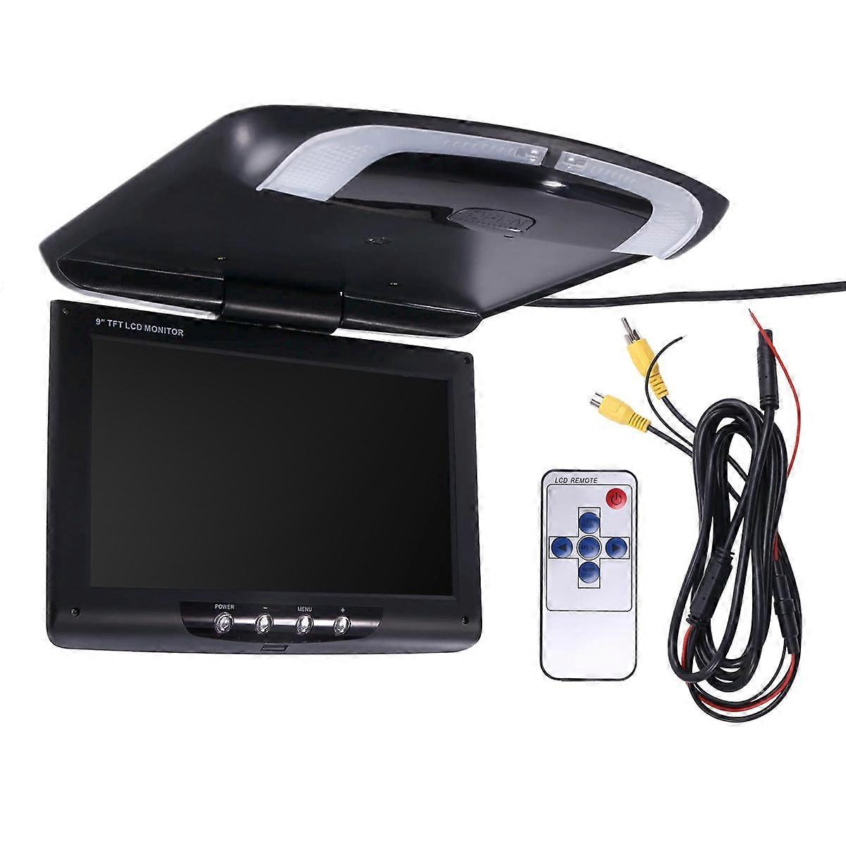 Car Roof Monitor Lcd Flip Screen Top Multimedia Video Ceiling Roof ...