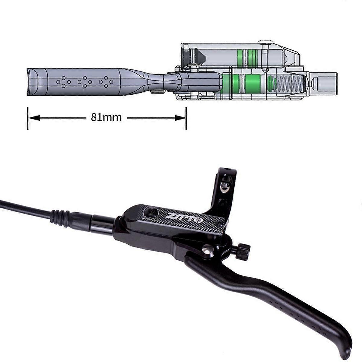 High-End Four-Piston Oil Brake Oil Disc Mountain Bike Hydraulic Disc Brake Bilateral Brake Oil ...