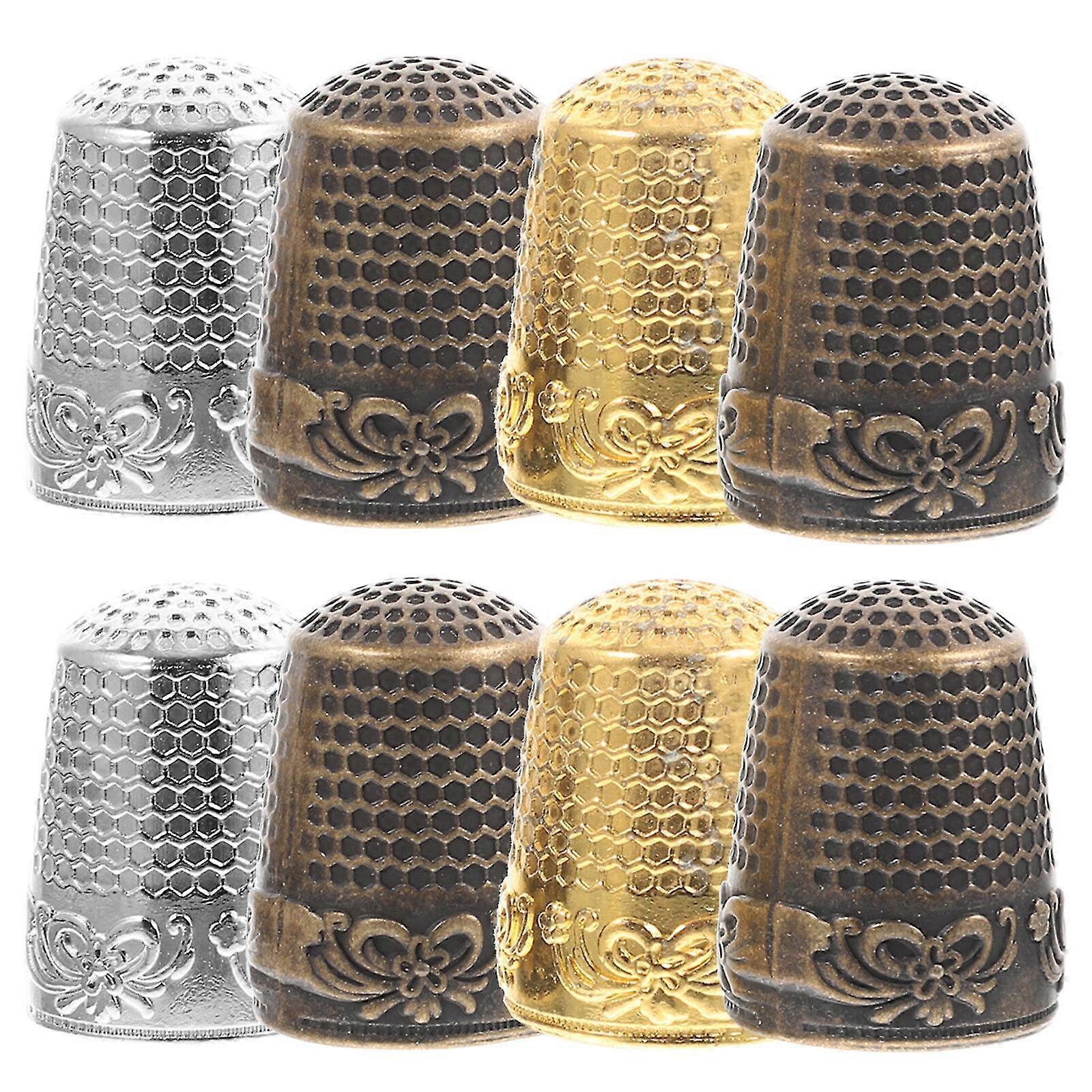 8 Pcs Thimbles Hand Sewing Finger Thimble Thumb Thimble Quilting ...