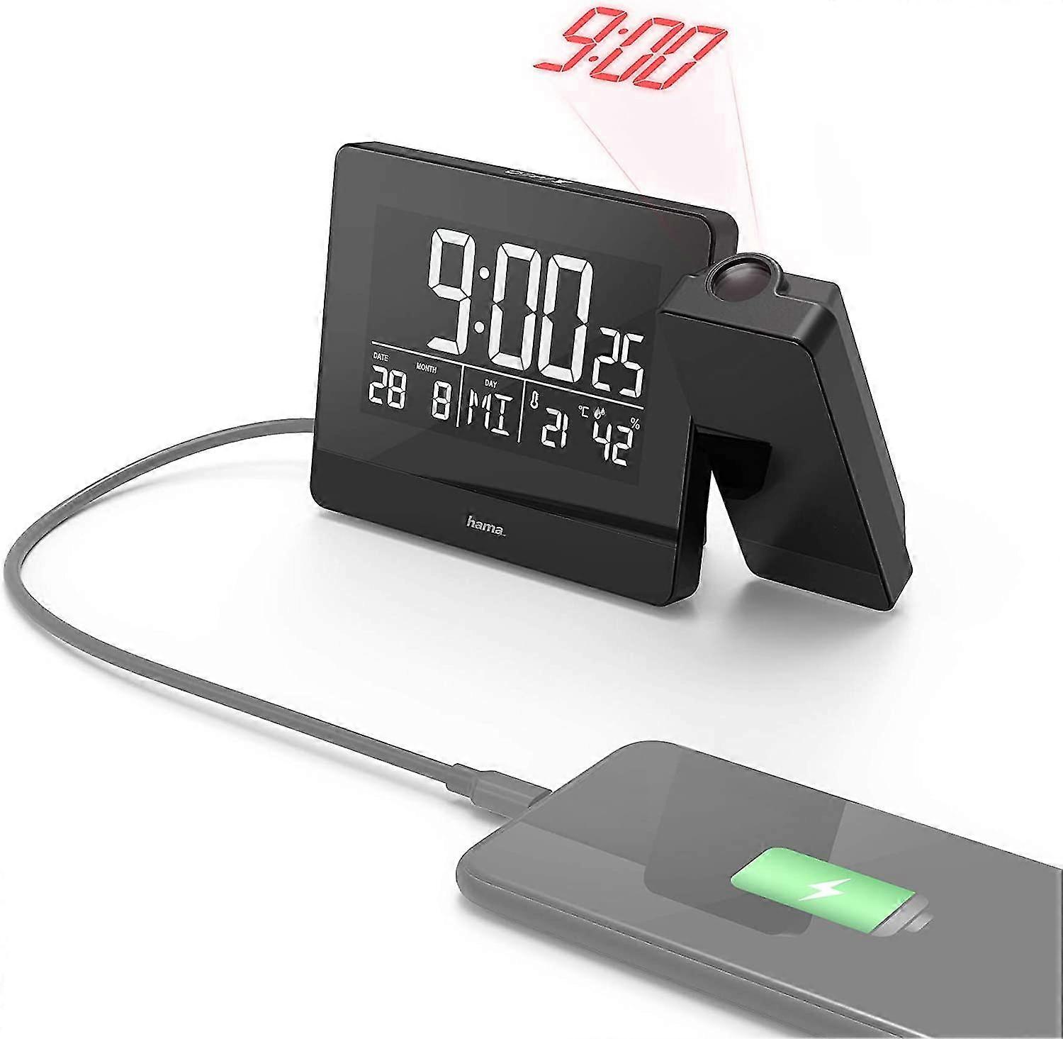 Alarm Clock With Usb Connection (digital Clock Radio With Touch Screen ...