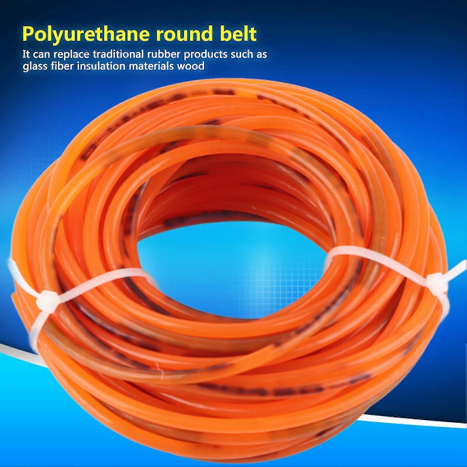 Orange Polyurethane Round Belt for Drive Transmission 3mm x 10m | Fruugo SE