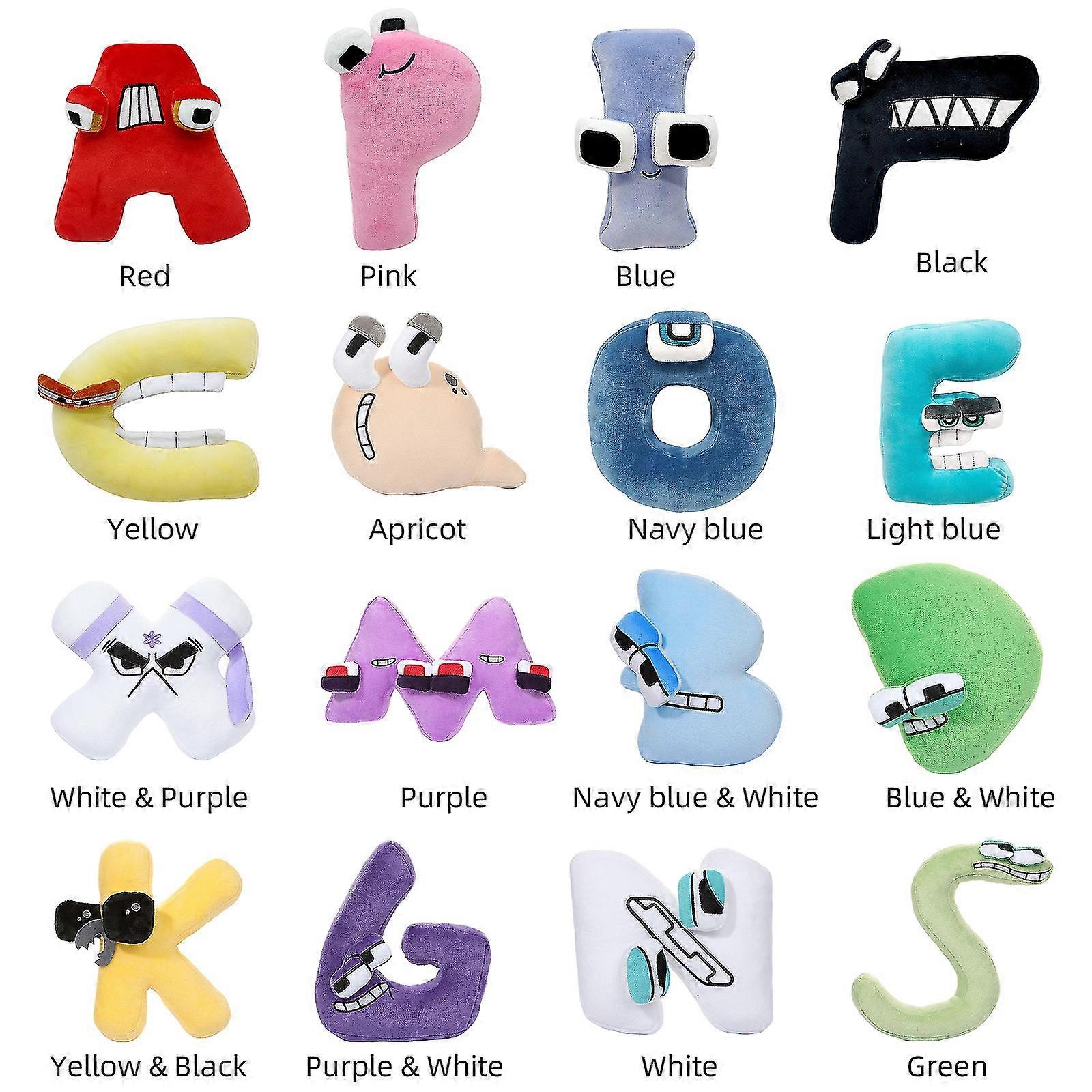 Alphabet Plush Doll Kids Gift Home Decor - Educational Abc Letter Lore ...