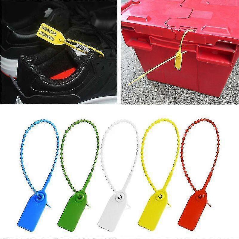 100pcs Pull Tight Security Seals Plastic Tamper Tags Self-locking ...