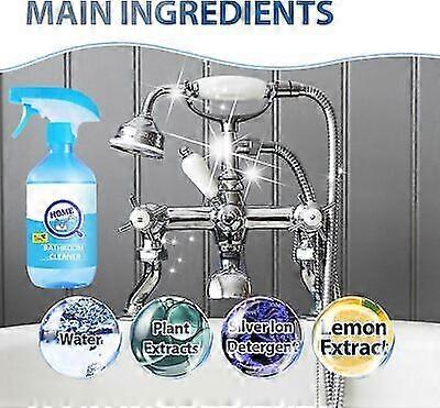 2024 New Bathroom Cleaner Shower Room Glass Scale Cleaner Stainless ...