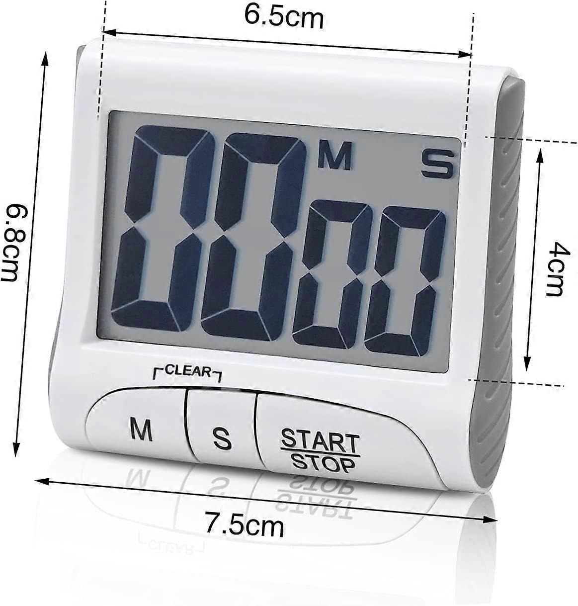 Timer Digital, Healwe Countdown Timer Large Screen With Loud Lcd ...