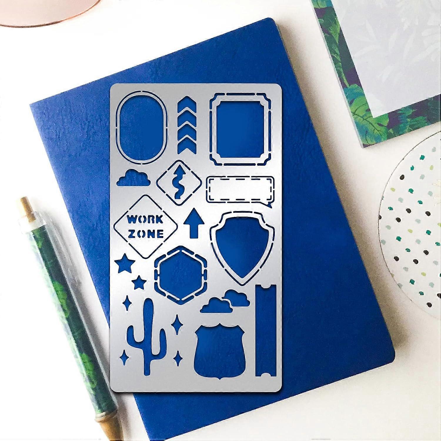 Road Sign Stencils 7x4 Inch Warning Sign Stencils Painting Template ...