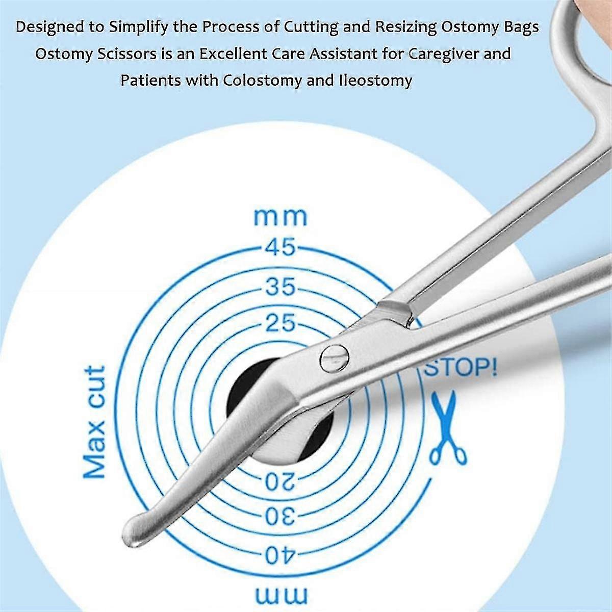 Ostomy Bag Scissor-Stoma Pouch Shear with Blunt Round Tip compatible ...