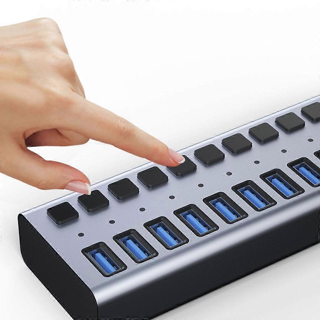 Acasis USB3.0 HUB Multi USB Splitter 16 Ports Expander 12V Power ...